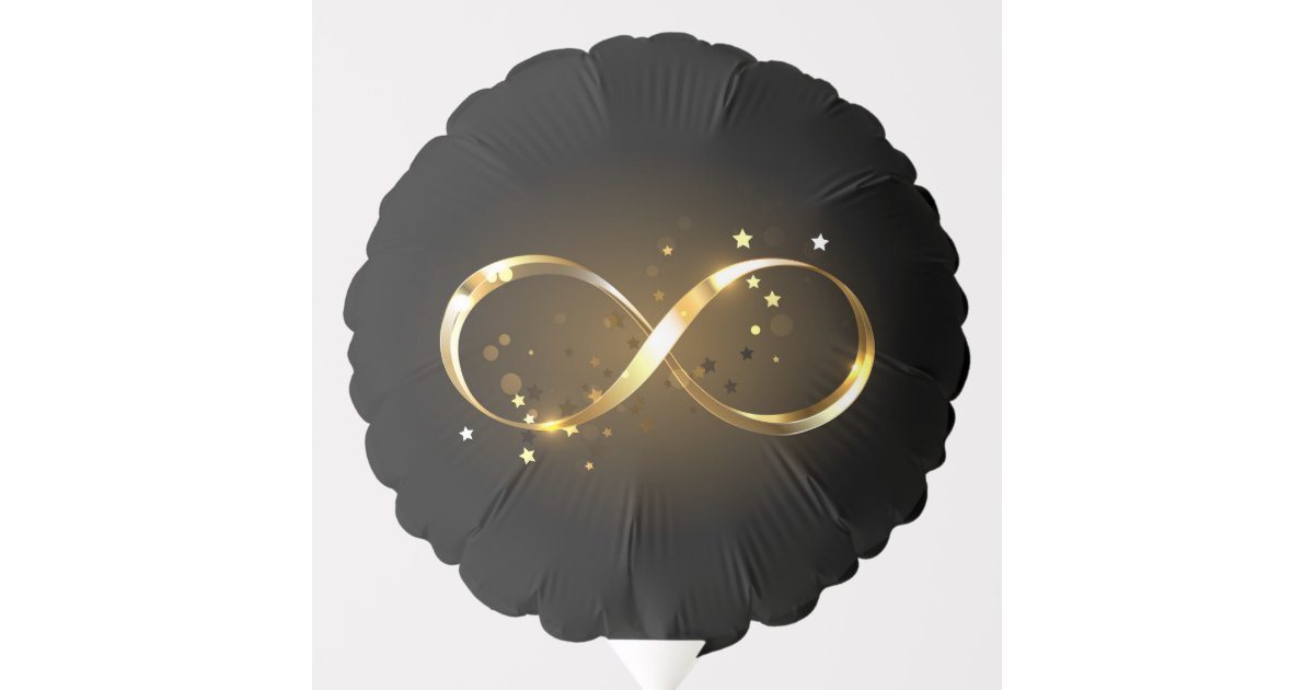 Golden Infinity Symbol Balloon | Zazzle