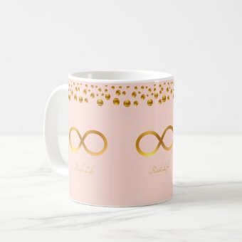 Golden Infinity Symbol Coffee Mug | Zazzle
