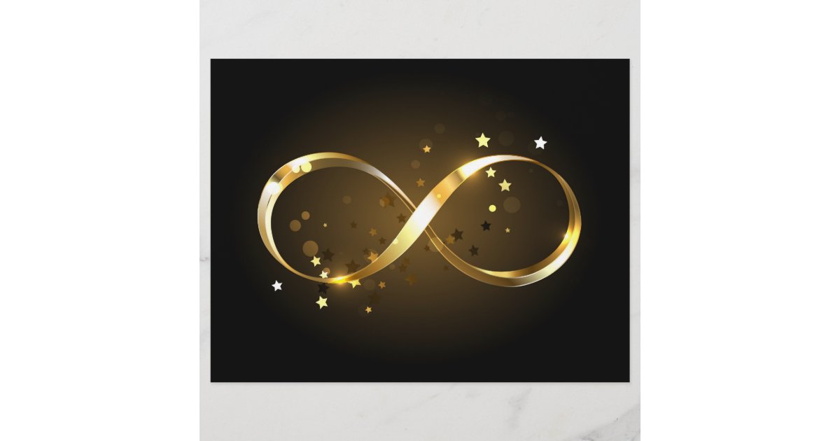 Golden Infinity Symbol Letterhead | Zazzle