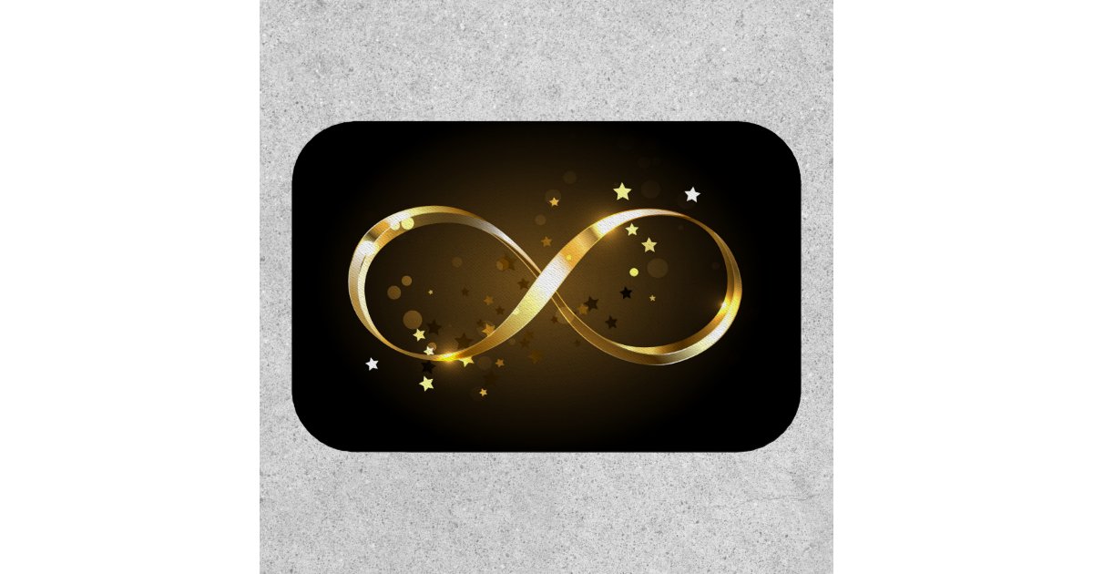 Golden Infinity Symbol Patch | Zazzle