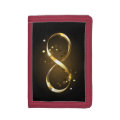 Golden Infinity Symbol Trifold Wallet | Zazzle