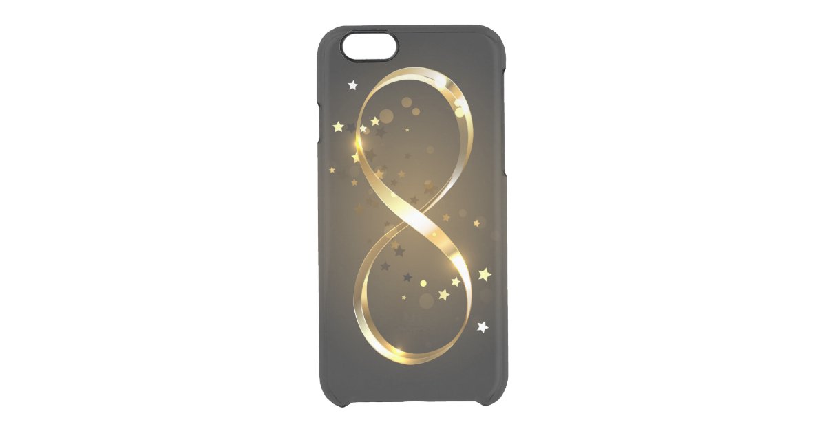 Golden Infinity Symbol Uncommon iPhone Case | Zazzle