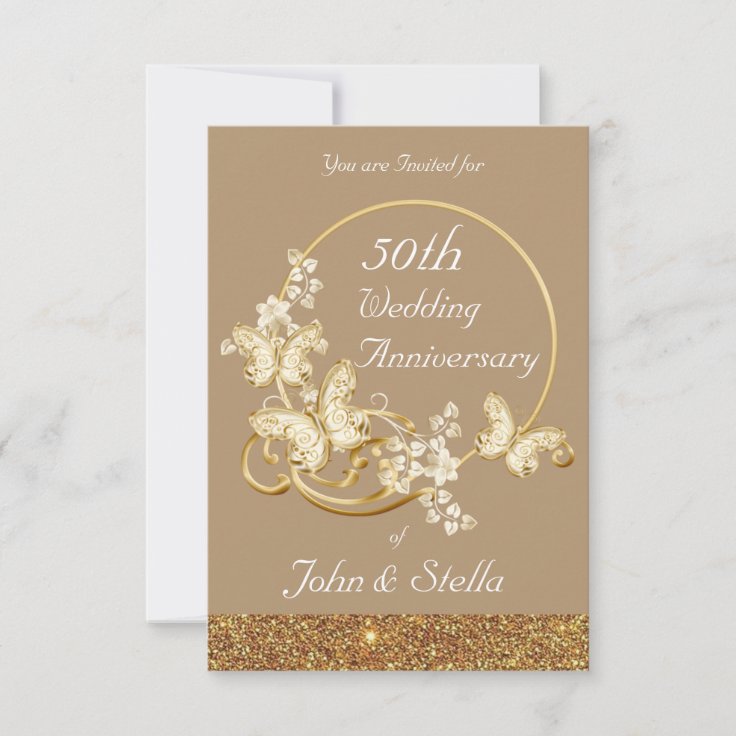 Golden Jubilee Invitation | Zazzle