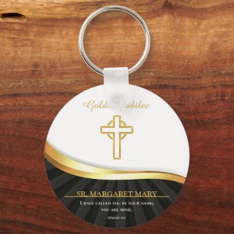 Golden Jubilee of Religious Life, 50 Year Keychain | Zazzle