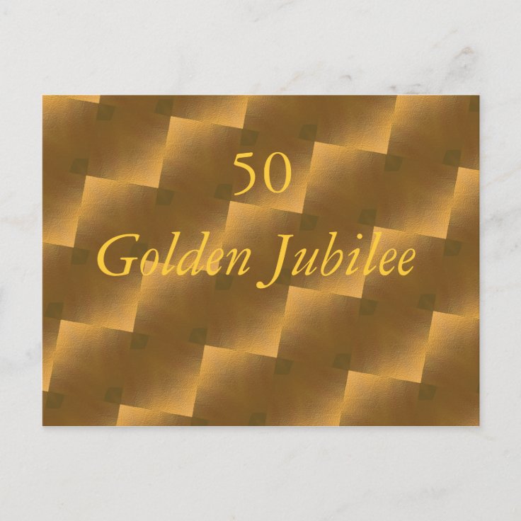 Golden Jubilee Postcard | Zazzle