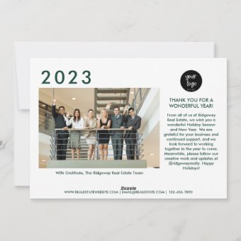 Golden Keys Real Estate Holiday Card | Zazzle