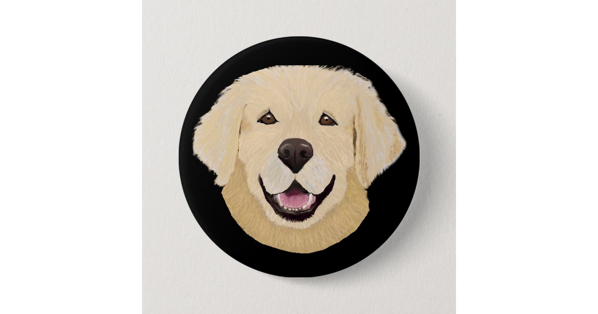 Golden Lab Button | Zazzle