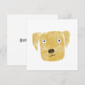 Golden Labrador Retriever Dog Birthday Card | Zazzle