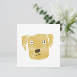 Golden Labrador Retriever Dog Birthday Card | Zazzle