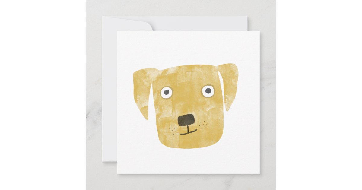 Golden Labrador Retriever Dog Birthday Card | Zazzle
