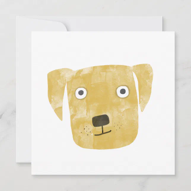 Golden Labrador Retriever Dog Birthday Card | Zazzle