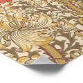 Golden Lily Pattern Version 2 By William Morris Poster | Zazzle