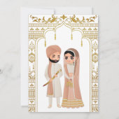 Golden mandap indian pattern design invitation | Zazzle