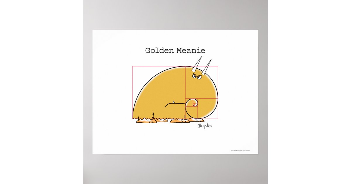 GOLDEN MEANIE by Sandra Boynton Poster | Zazzle