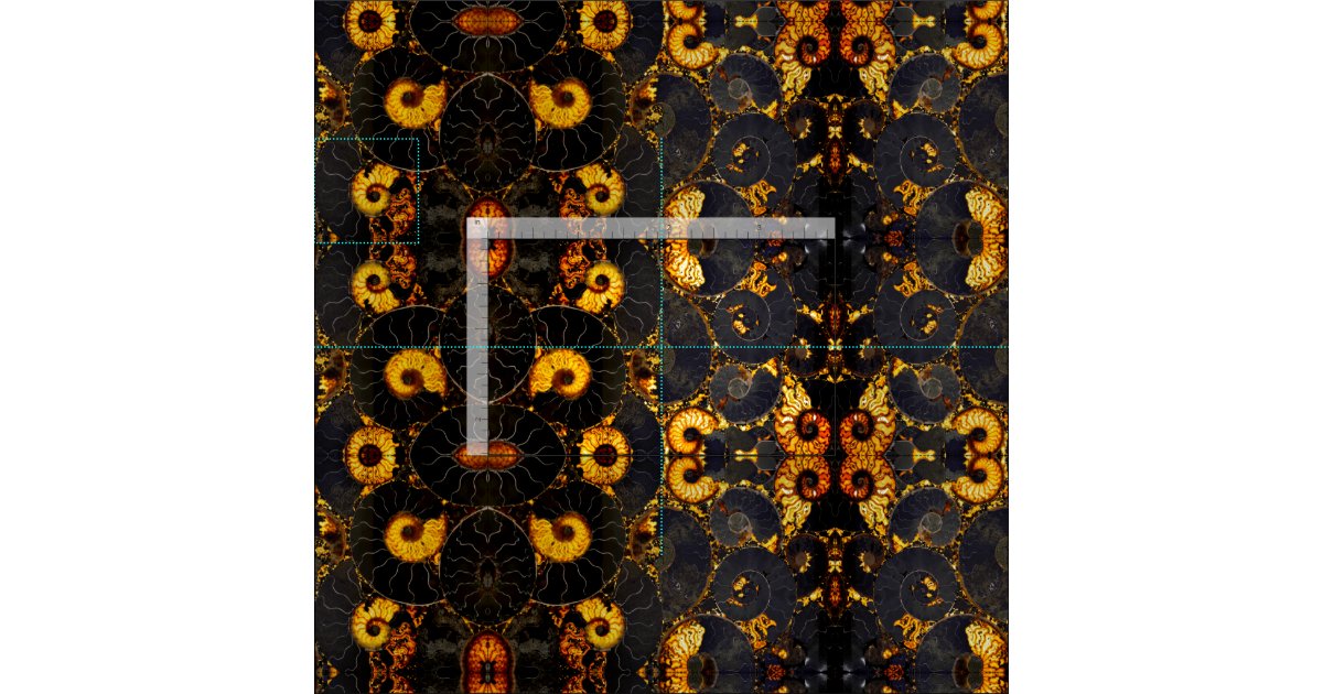 Golden Nautilus Fabric | Zazzle