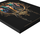 Golden Newt, Tina, and Leta Art Deco Portrait Canvas Print | Zazzle