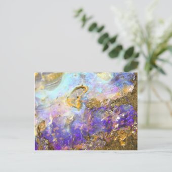 Golden Opal Postcard | Zazzle