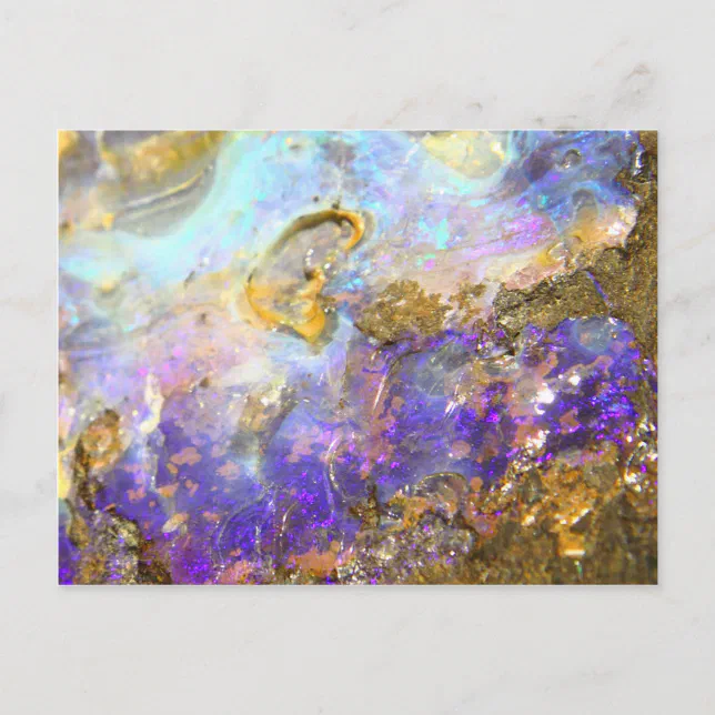 Golden Opal Postcard | Zazzle