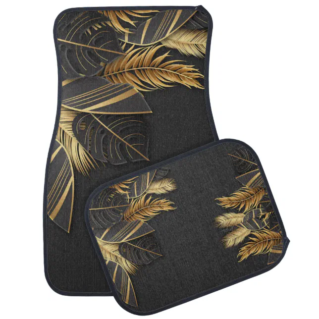 Golden Palm Car Floor Mat | Zazzle