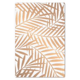 Golden Palm Tree Leaf Pattern Tissue Paper | Zazzle