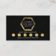 Golden Palms Spray Tanning Logo Black Loyalty Card | Zazzle