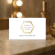 Golden Palms Spray Tanning Salon Logo on White Business Card | Zazzle