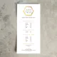 Golden Palms Spray Tanning Salon Logo on White Rack Card | Zazzle