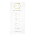 Golden Palms Spray Tanning Salon Logo on White Rack Card | Zazzle