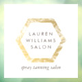 Golden Palms Spray Tanning Salon Logo on White Window Cling | Zazzle