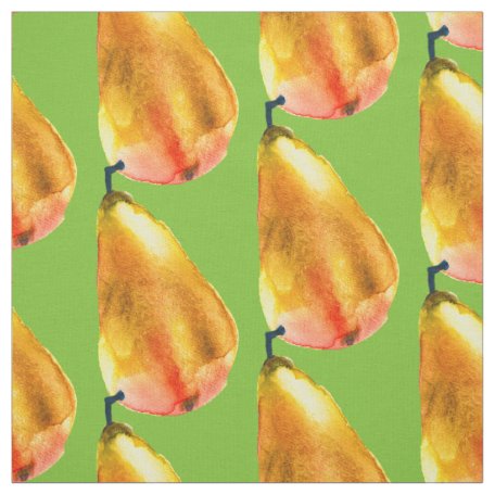 Pears Fruit Fabric | Zazzle