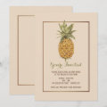 Golden Pineapple Open House Invitation | Zazzle
