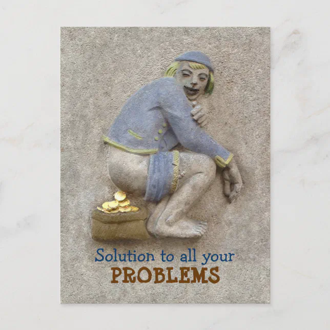 Golden Poop ~ Postcard / Invitation | Zazzle