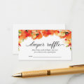 Golden Poppy Baby Shower Diaper Raffle Enclosure Card | Zazzle