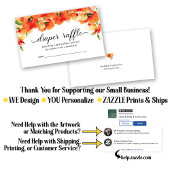 Golden Poppy Baby Shower Diaper Raffle Enclosure Card | Zazzle