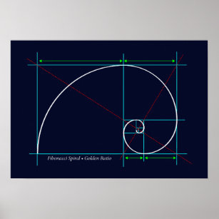 Fibonacci Sequence Posters & Prints | Zazzle