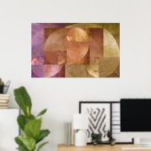Golden Ratio, Fibonacci Spiral Poster | Zazzle