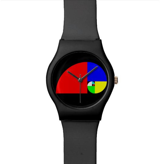 Golden Ratio, Fibonacci Spiral Wrist Watch | Zazzle.com
