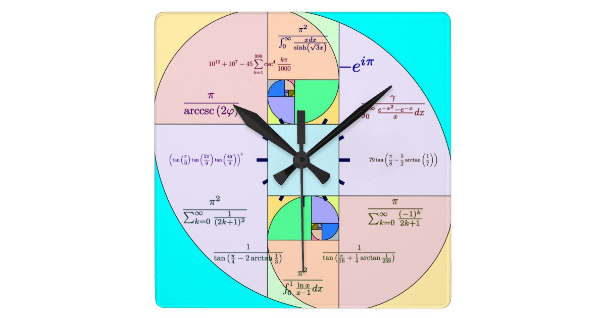 Golden Ratio Math Clock | Zazzle.com