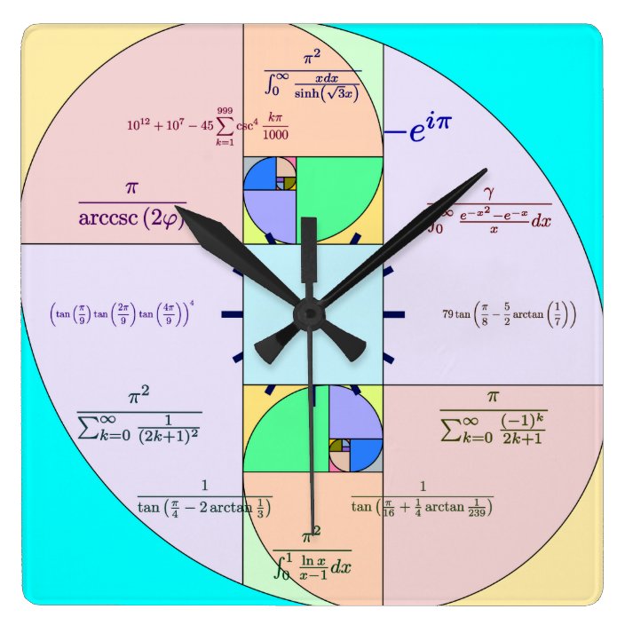 Golden Ratio Math Clock | Zazzle.com