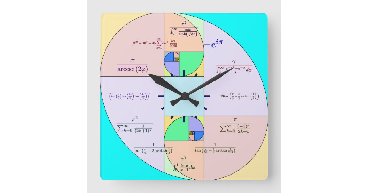Golden Ratio Math Clock | Zazzle