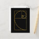 Golden Ratio Sacred Fibonacci Spiral Postcard | Zazzle