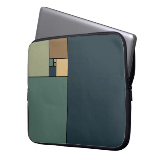 Golden Ratio Squares (Neutrals) Laptop Sleeve | Zazzle