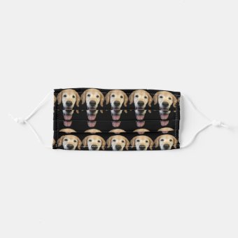 Golden Retriever Black Face Mask | Zazzle