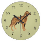 Smiling Golden Retriever Wall Clock | Zazzle.com
