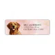 Golden Retriever Dog Return Address Labels | Zazzle