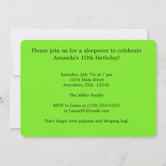 Golden Retriever Dog Sleepover Slumber Party Invitation | Zazzle