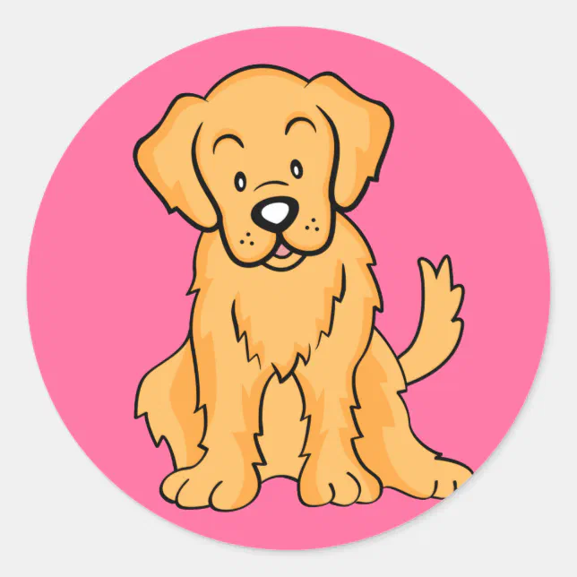 Golden Retriever Gifts and Merchandise Classic Round Sticker | Zazzle
