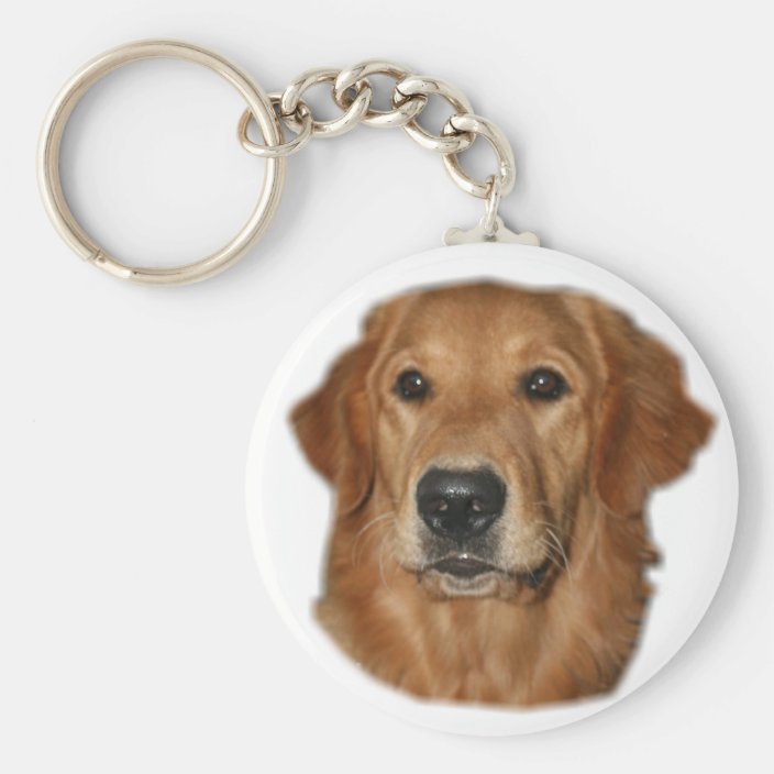 Golden Retriever Gifts Keychain | Zazzle.com