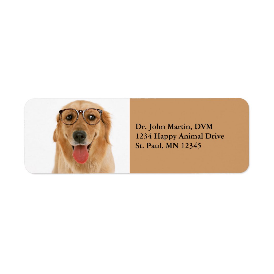 Golden Retriever Golden Lab Dog Address Labels | Zazzle