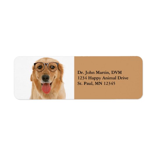 Golden Retriever Golden Lab Dog Address Labels | Zazzle.com
